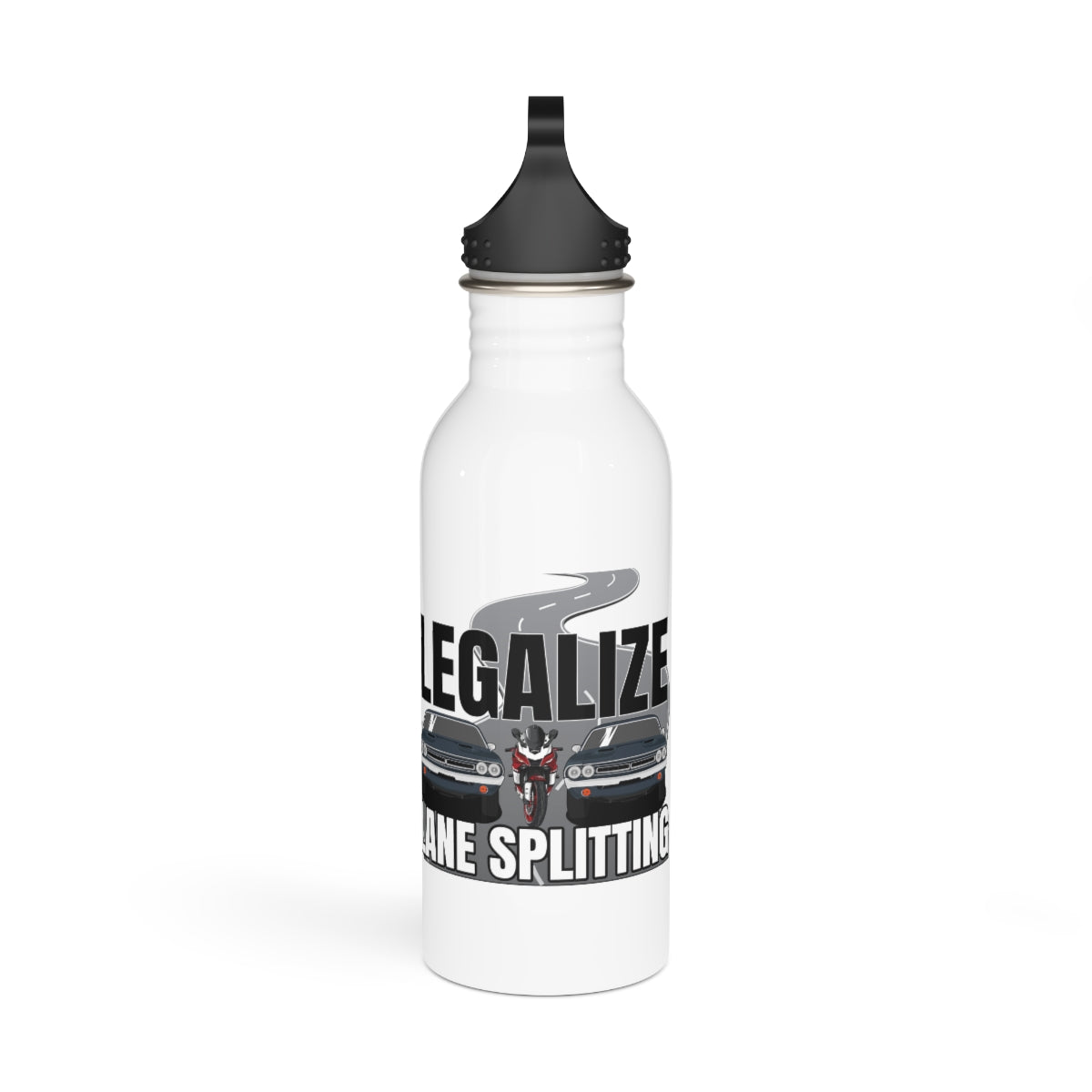 Lane Splitting Stainless Steel Water Bottle – 2wheelssammy